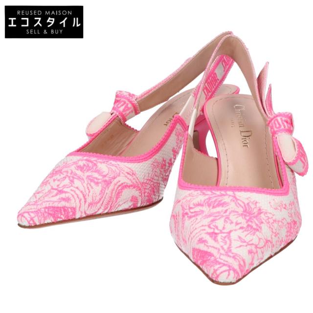 Christian Dior クリスチャンディオール シューズ 37 1/2 ピンク レディース