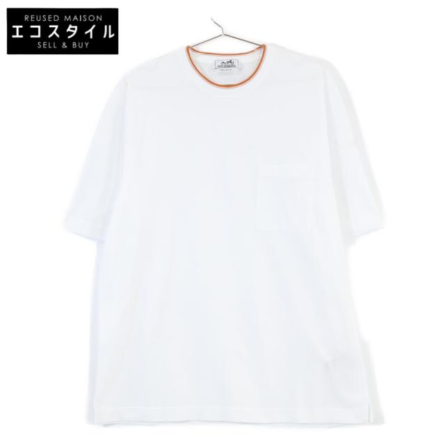 HERMES エルメス トップス L ホワイト メンズ
