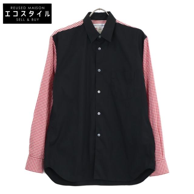 COMME des GARCONS SHIRT コムデギャルソンシャツ トップス XS ブラック/レッド メンズ