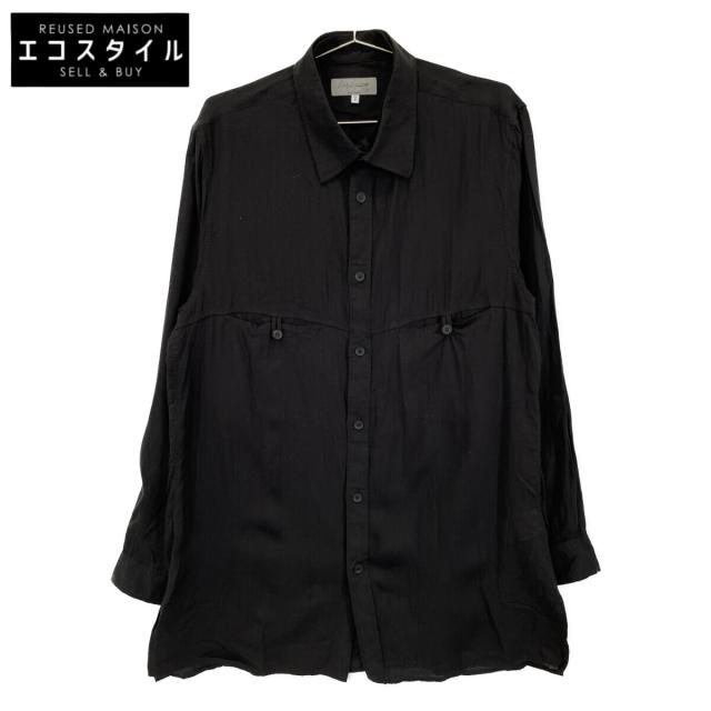 Yohji Yamamoto POUR HOMME ヨウジヤマモトプールオム トップス 2 ブラック メンズ