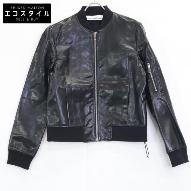 paco rabanne パコラバンヌ ジャケット 36 ブラック レディース