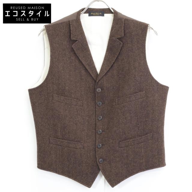 RRL ダブルアールエル ベスト 40S ブラウン メンズ
