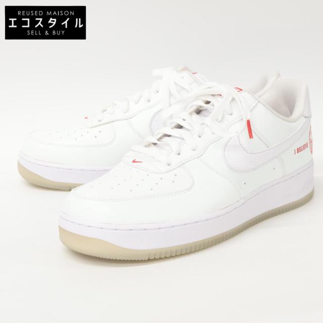 NIKE ナイキ シューズ 30 WHITE/WHITE-UNIVERSITY RED メンズ