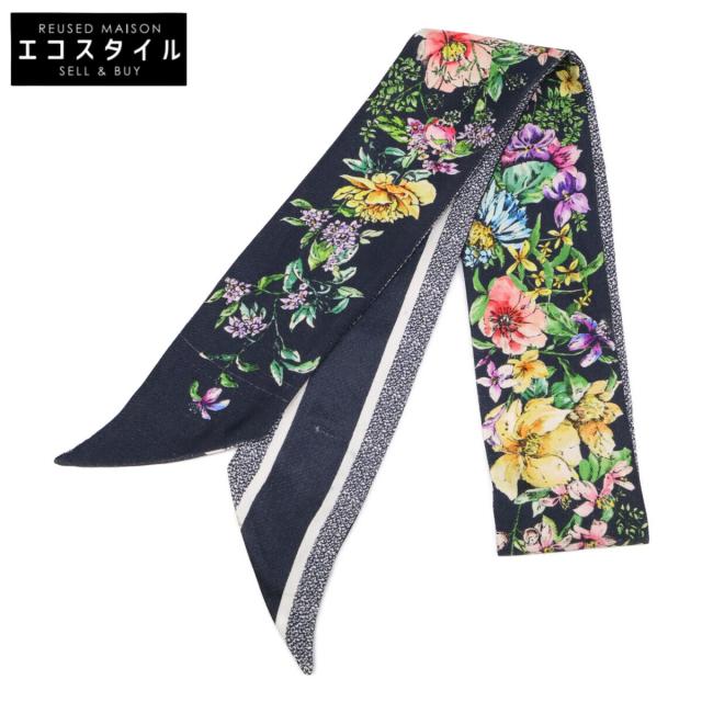 Christian Dior クリスチャンディオール スカーフ ディープブルー レディース