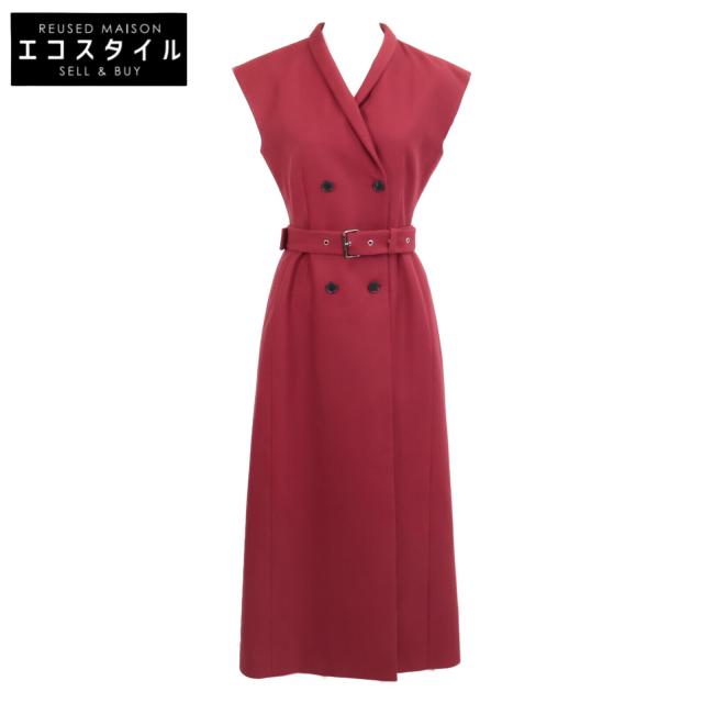 Christian Dior クリスチャンディオール ワンピース F36 ボルドー レディース