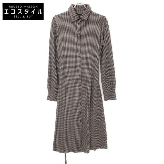 Max MaraWEEKEND マックスマーラウィークエンド ワンピース S ブラウン 千鳥格子 レディース