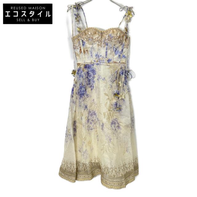 ZIMMERMANN ジマーマン ワンピース 0 イエロー／ブルー レディース