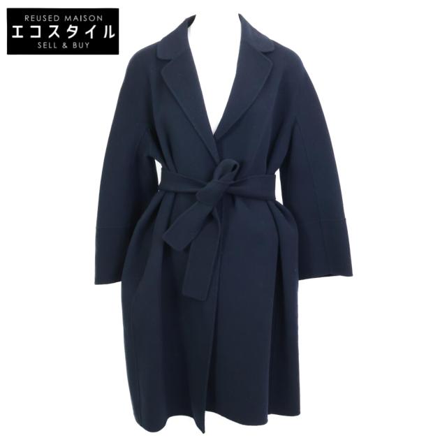 S MaxMara エスマックスマーラ コート 40 ネイビー レディース