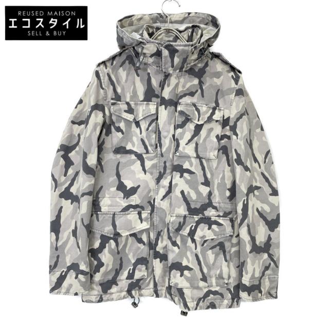 HERNO ヘルノ ジャケット 44 ブラック×ホワイト メンズ