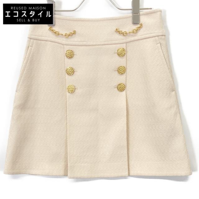 GUCCI グッチ スカート 38 アイボリー レディース