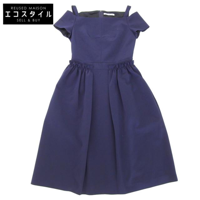 FOXEY NEW YORK フォクシーニューヨーク ワンピース 38 ネイビー レディース