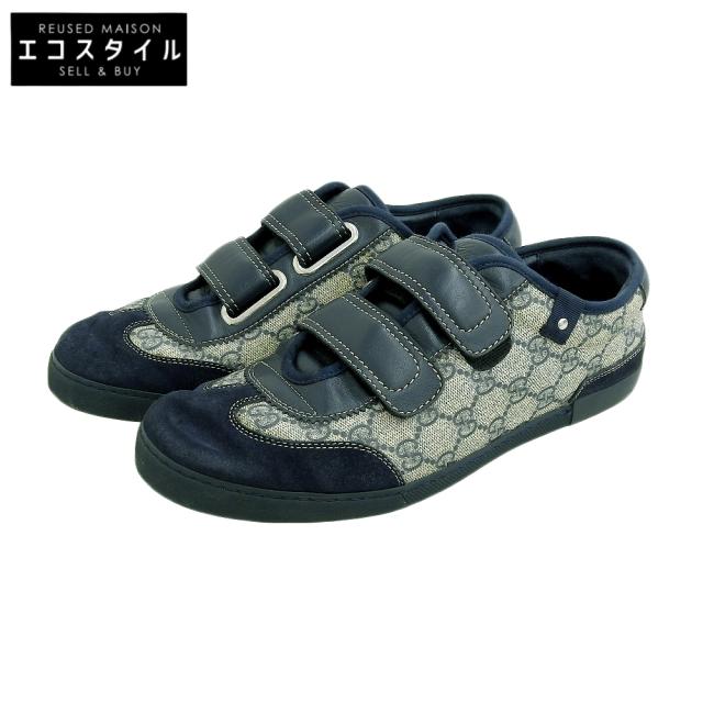 GUCCI グッチ シューズ 7 1/2 ネイビー メンズ