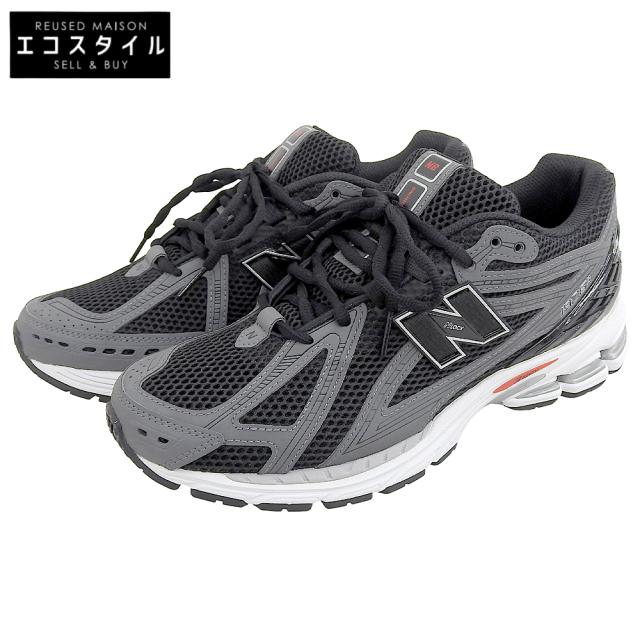 NEW BALANCE ニューバランス シューズ 8.5(US) ブラック/グレー メンズ