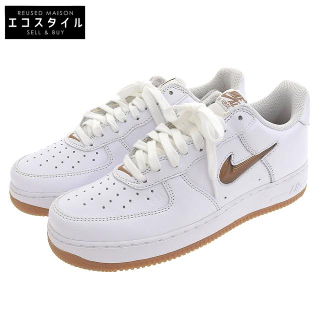 NIKE ナイキ シューズ 9(US) ホワイト/ブラウン メンズ