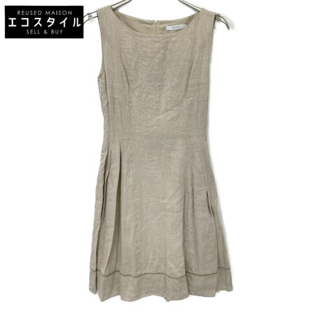 FOXEY フォクシー ワンピース 38 ベージュ レディース