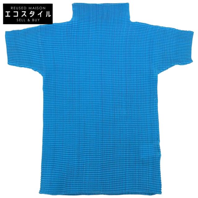 ISSEY MIYAKE イッセイミヤケ トップス M ブルー レディース