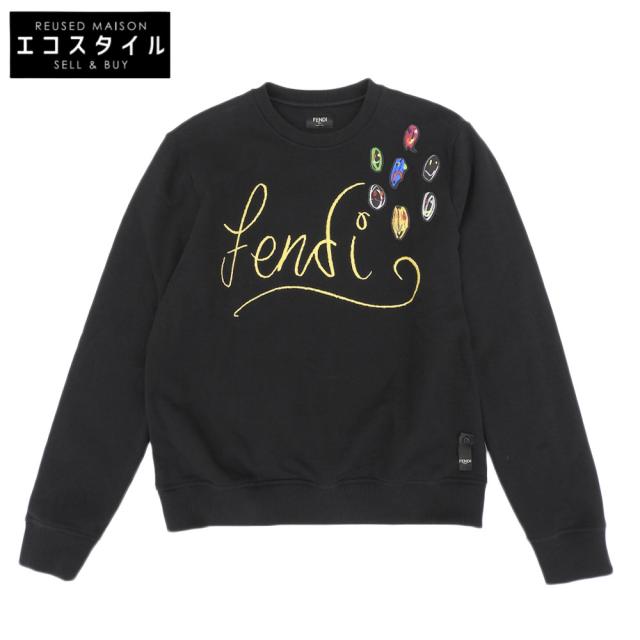 FENDI フェンディ トップス M ブラック メンズ