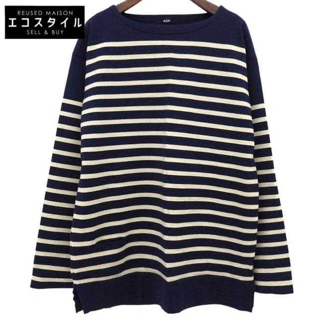 45R フォーティファイブ アール トップス — ブルー/ベージュ レディース