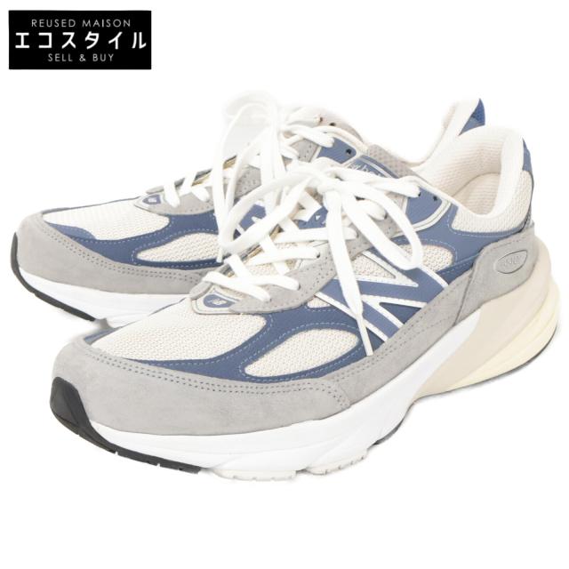 NEW BALANCE ニューバランス シューズ 27.5 グレーｘネイビー メンズ