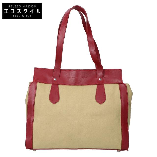 JacquesleCorre ジャックルコー ハンドバッグ ベージュ/レッド レディース