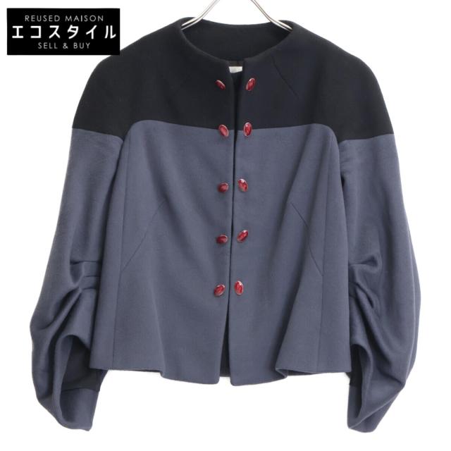 VALENTINO ヴァレンティノ ジャケット 6 ブラック×グレー レディース