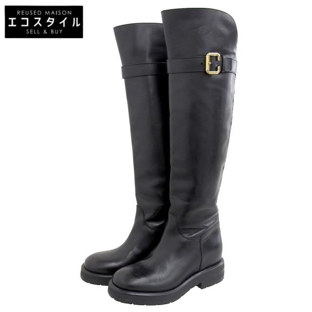 CHLOE クロエ シューズ 37 ブラック レディース