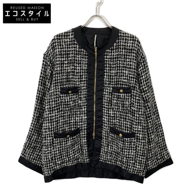 ms braque エムズブラック ジャケット ML ブラック／ホワイト レディース