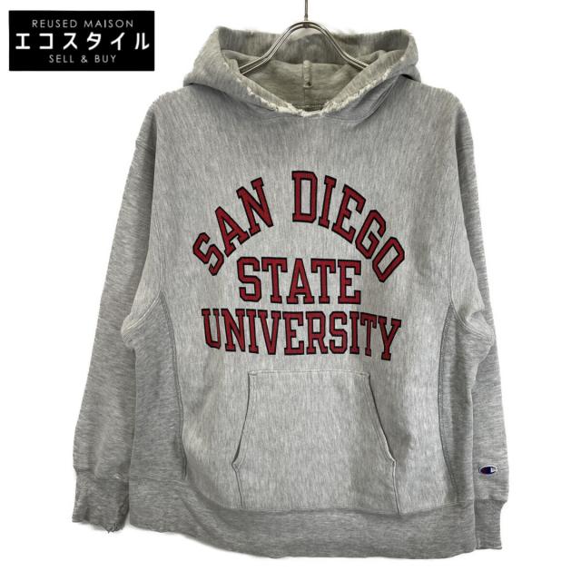 Champion チャンピオン トップス L グレー メンズ