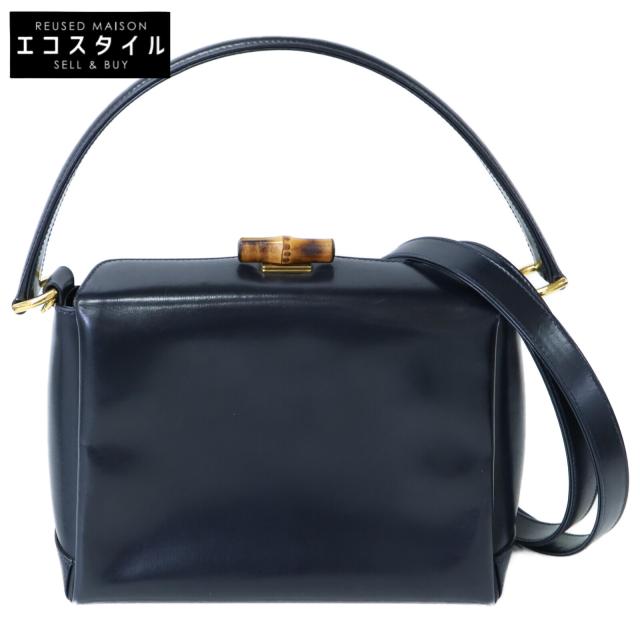 GUCCI グッチ ハンドバッグ ネイビー レディース