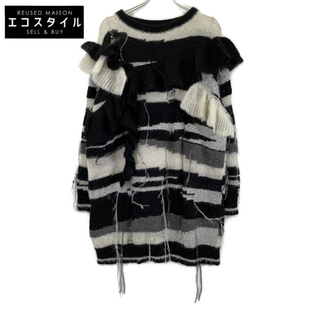 rurumu: ルルムウ ワンピース F ブラック×ホワイト レディース