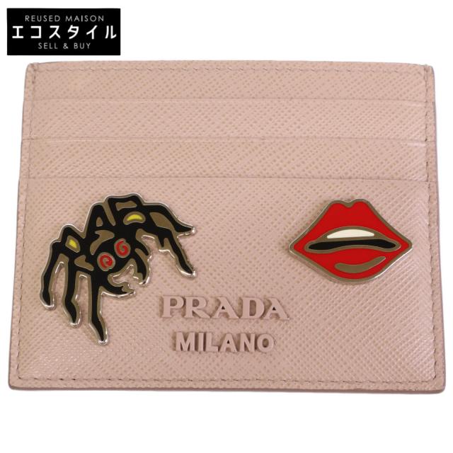 PRADA プラダ カードケース ピンクベージュ系 レディース
