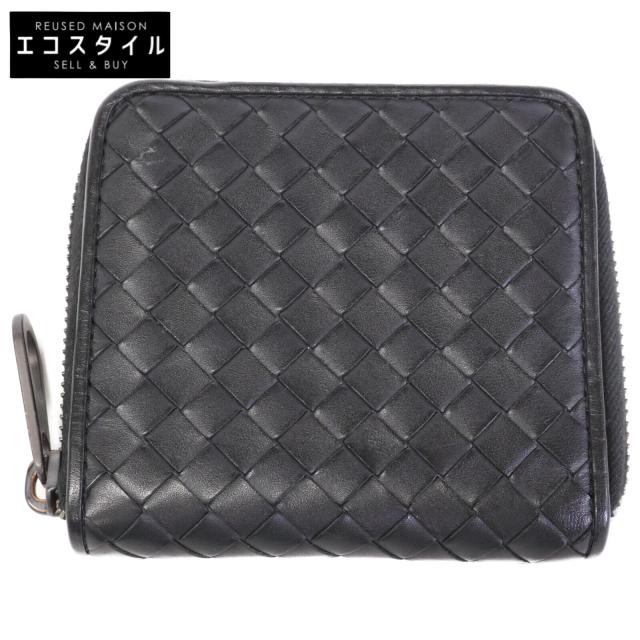 BOTTEGA VENETA ボッテガヴェネタ 二つ折り財布（小銭入れあり） ブラック メンズ