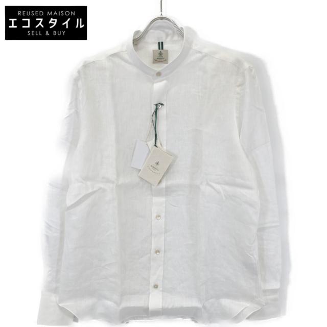 luigiborrelli ルイジボレッリ トップス L ホワイト メンズ