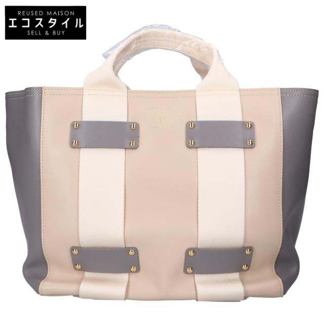 A.D.M.J. Accessoires De Mademoiselle ADMJ トートバッグ O.WHITE/OYSTER GRAY レディース