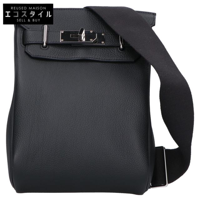 HERMES エルメス ショルダーバッグ ブラック メンズ