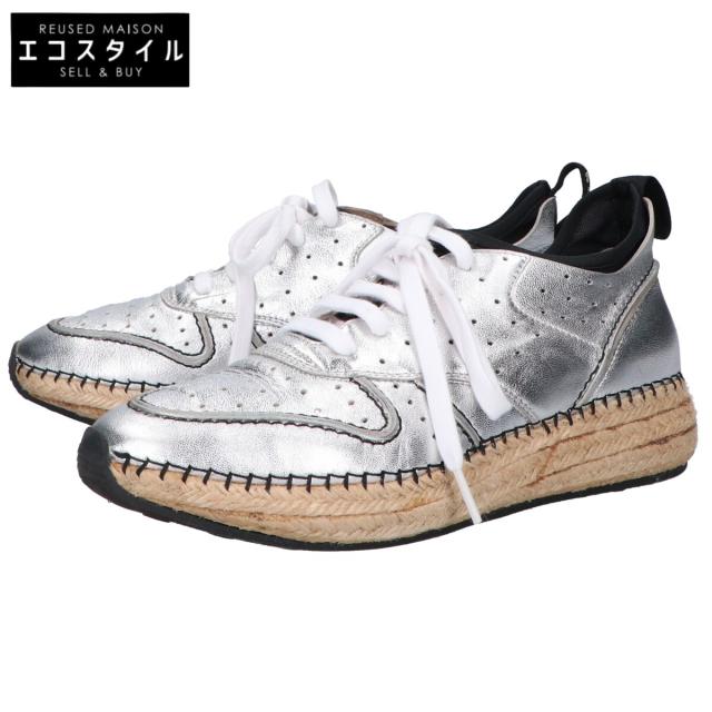TODS トッズ シューズ 37 1/2 シルバー レディース