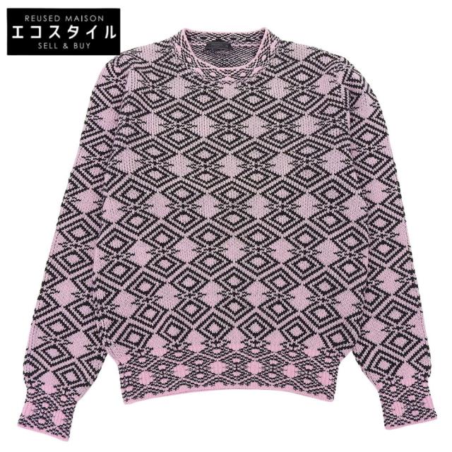 PRADA プラダ トップス 44 ピンク/ブラック メンズ