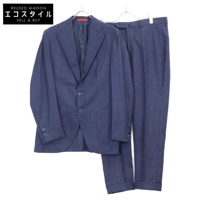 ISAIA イザイア スーツ セットアップ 46 ネイビー メンズ