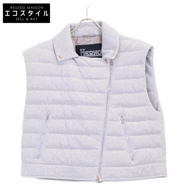 HERNO ヘルノ ベスト 42 シルバー レディース