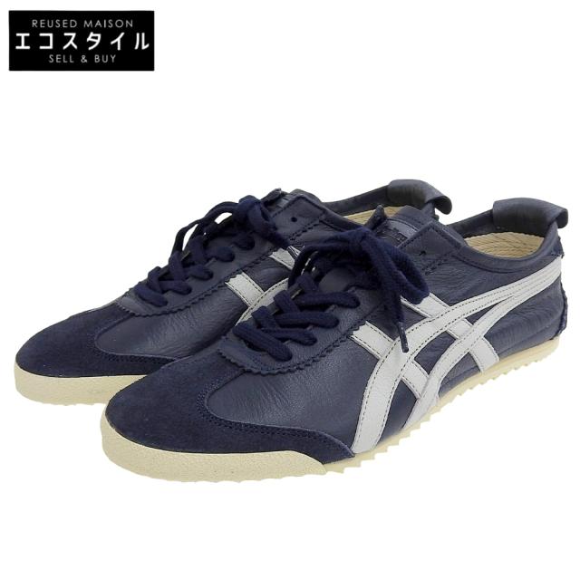 onitsuka tiger オニツカタイガー シューズ 6 1/2(US) ネイビー メンズ