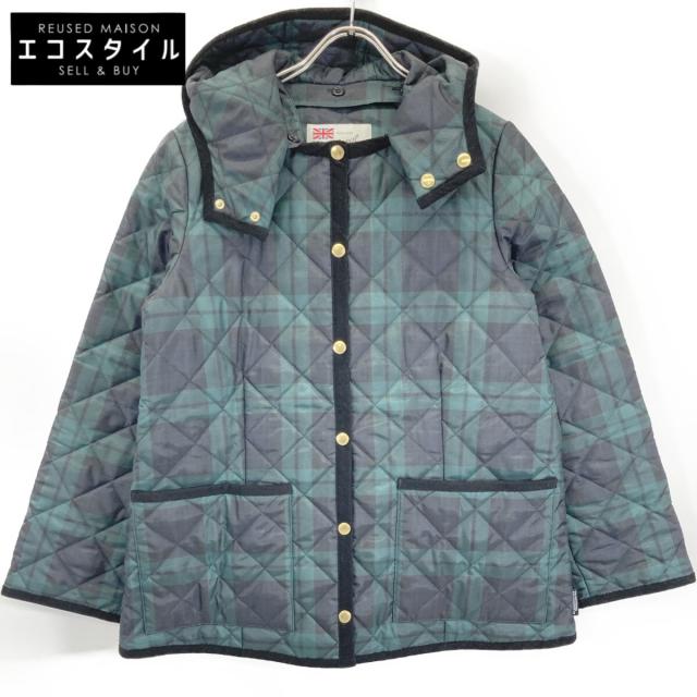 TRADITIONAL WEATHERWEAR トラディショナルウェザーウェア ジャケット 38 ネイビー×グリーン レディース