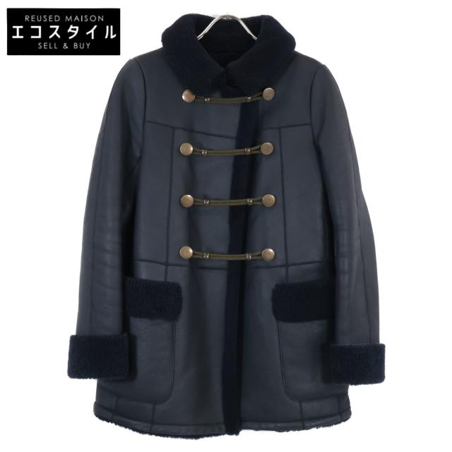 Kemit ケミット コート 38 ネイビー レディース