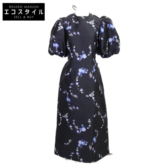 GANNI ガニー ワンピース 40 ネイビー レディース