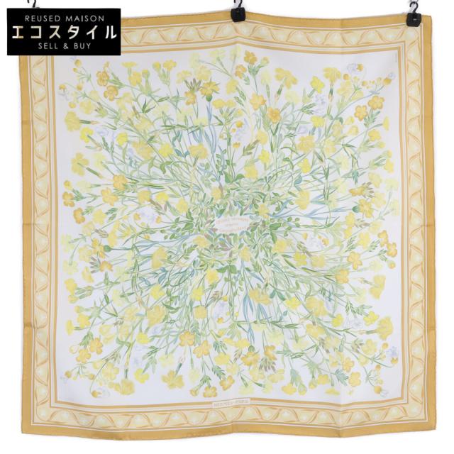 HERMES エルメス スカーフ イエロー系 レディース