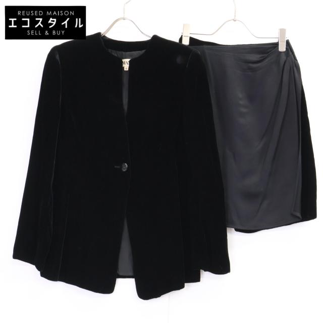 ARMANI アルマーニ スーツ セットアップ 40 ブラック レディース