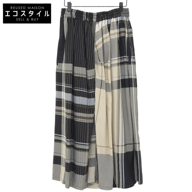 Ys ワイズ スカート 1 ベージュ/ブラック レディース