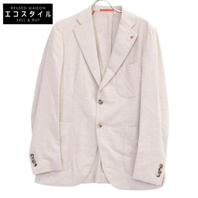 ISAIA イザイア ジャケット 48 ベージュ メンズ