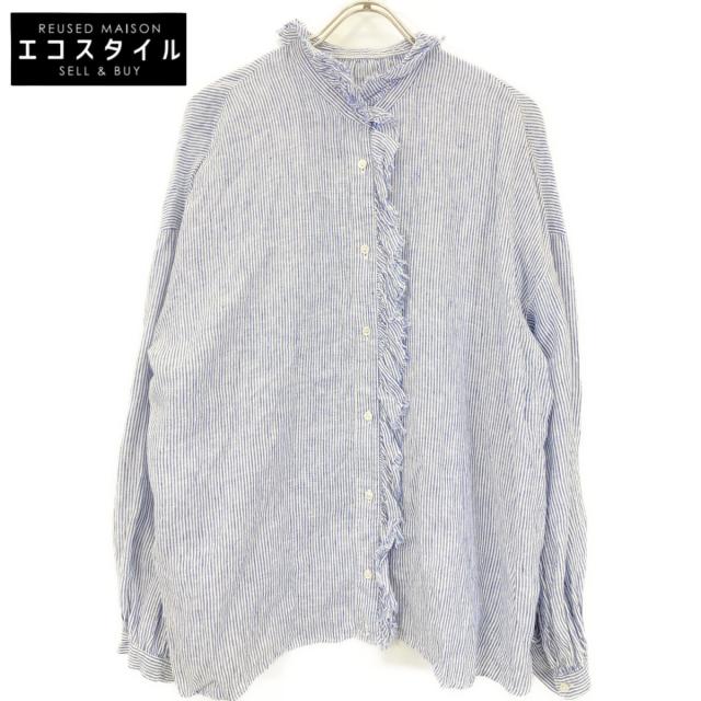 journal standard luxe ジャーナルスタンダード ラックス トップス 表記なし ブルー×ホワイト レディース