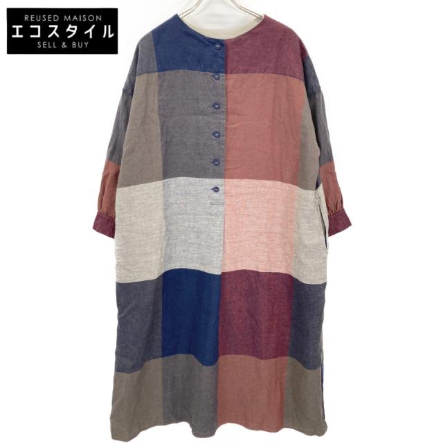 nop de nod ノップドゥノッド ワンピース M ネイビー×レッド レディース