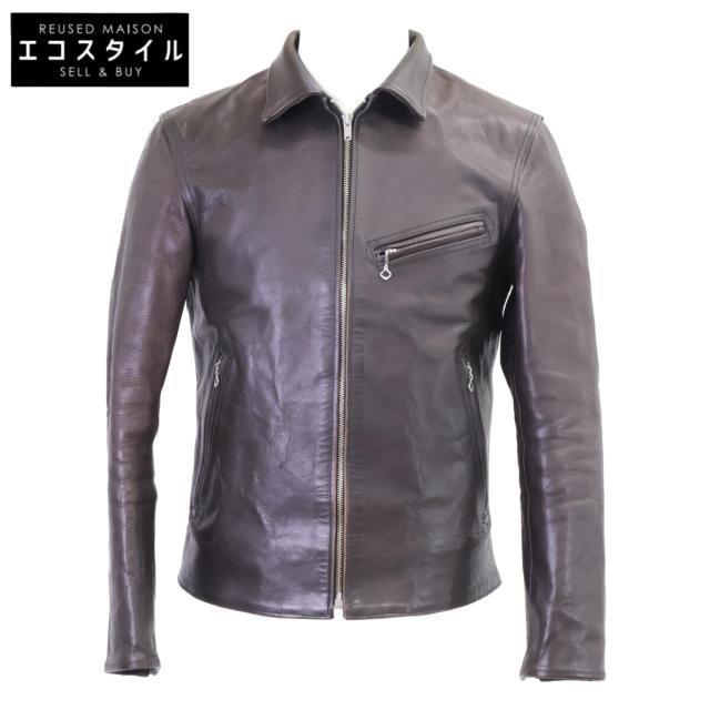 FINECREEKLEATHERS ファインクリークレザーズ ジャケット 40 ダークブラウン メンズ